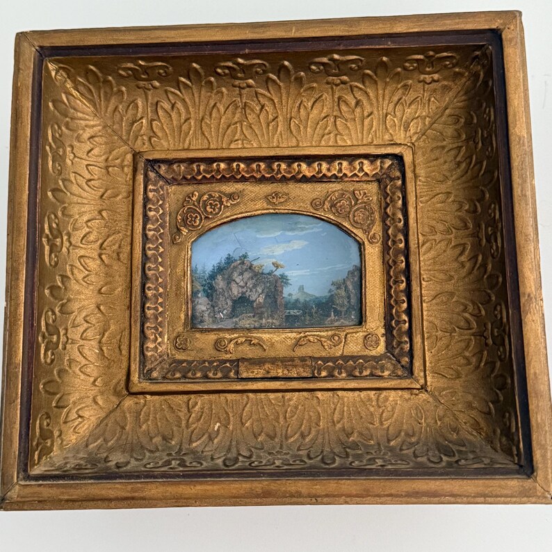 19th Century Prussian Diorama Landscape Art-a Pair - Etsy