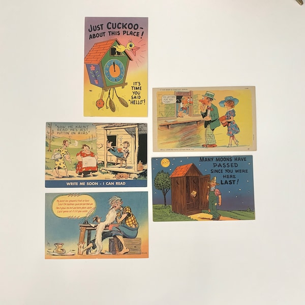 Comic Postcards - Etsy