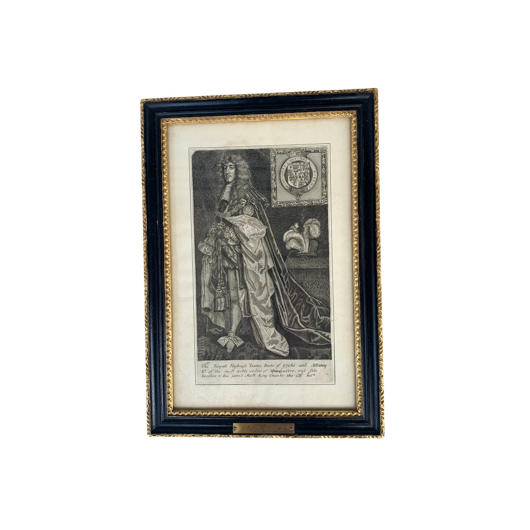 19th Century Engraving of James Duke of York - Etsy