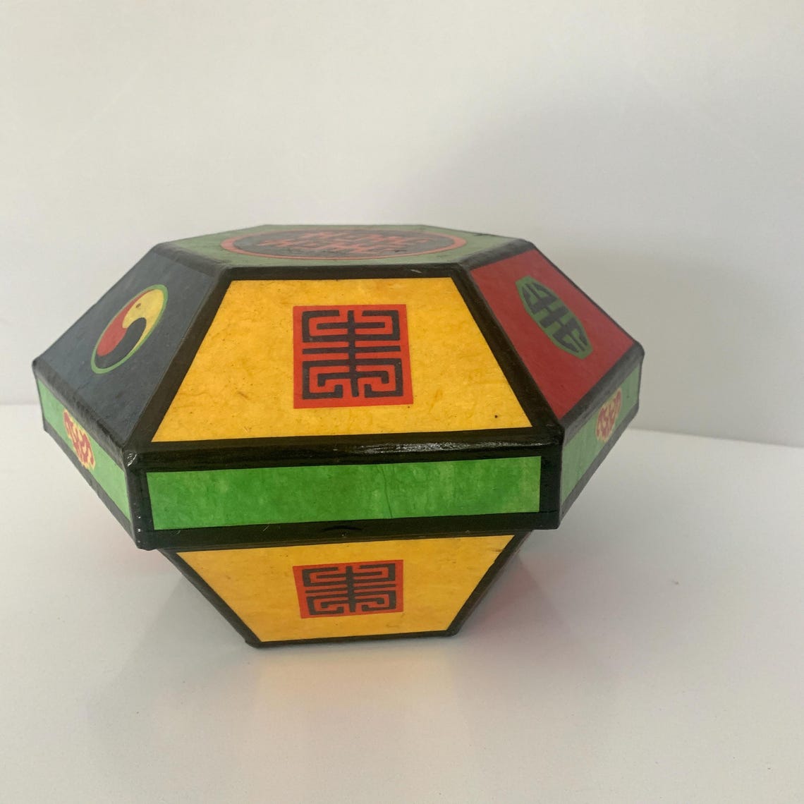 Vintage Korean Hanji Paper Mache Box - Etsy