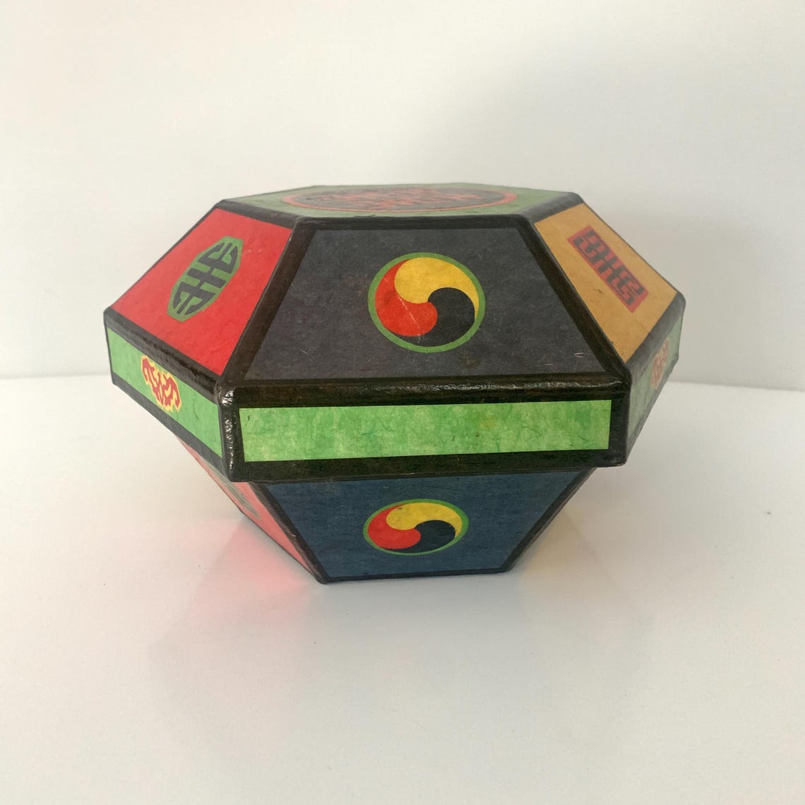 Vintage Korean Hanji Paper Mache Box - Etsy