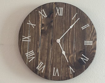 Rustic Large Wall Clock | Etsy