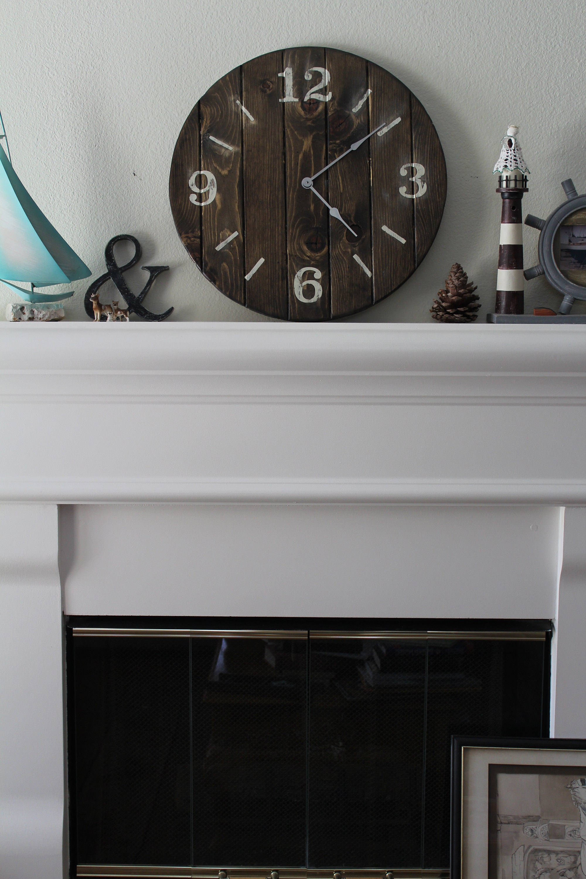 Rustic Large Wall Clock - Etsy