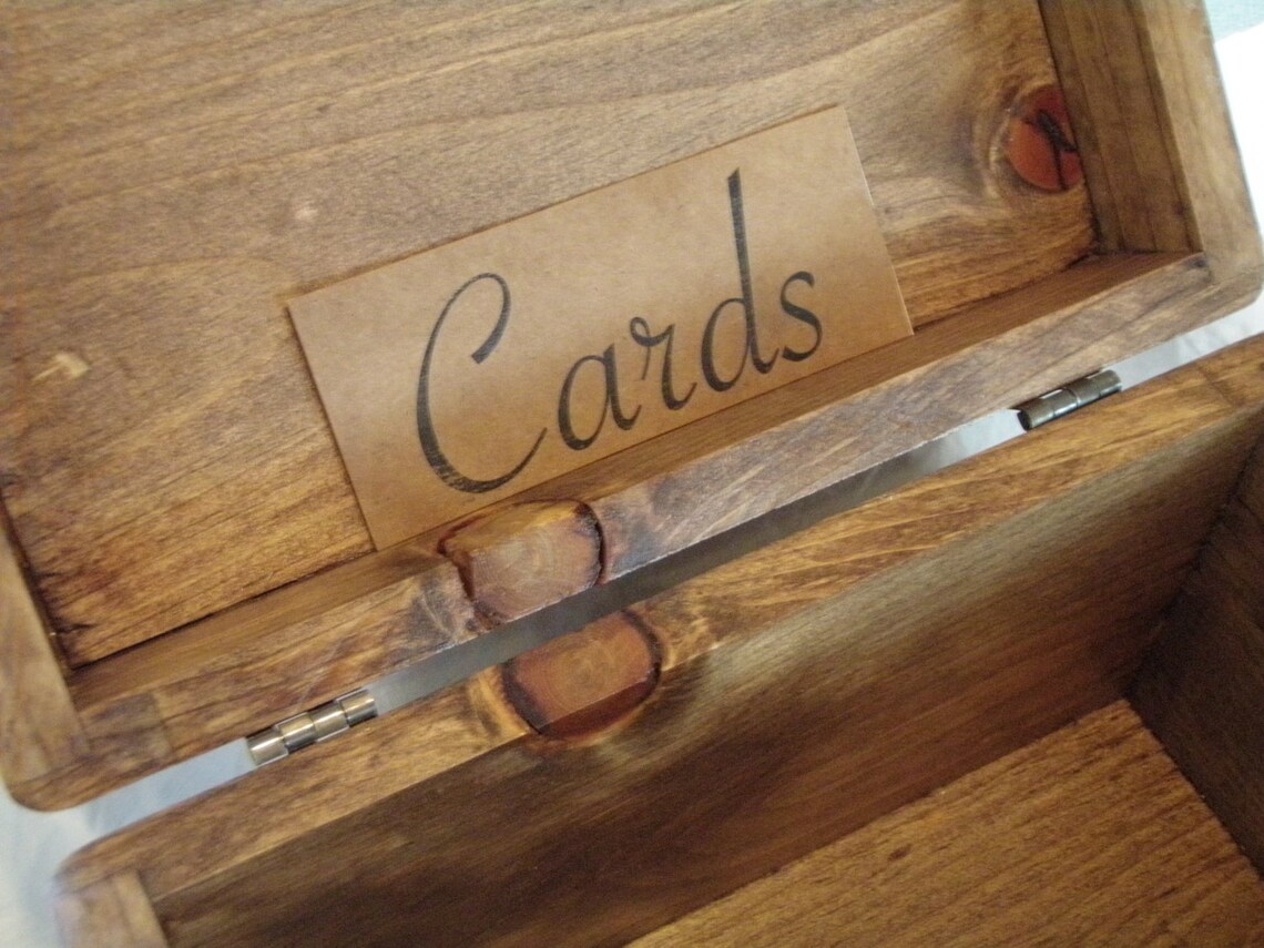 Beautiful Rustic Wood Wedding Card Box. - Etsy
