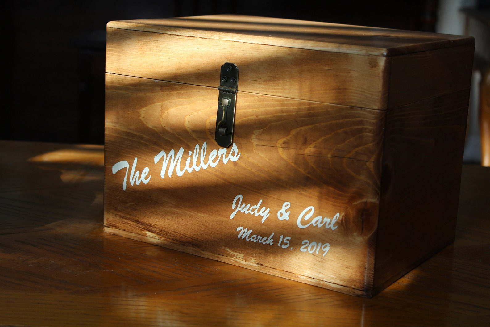 Rustic Wood Wedding Card Box. - Etsy