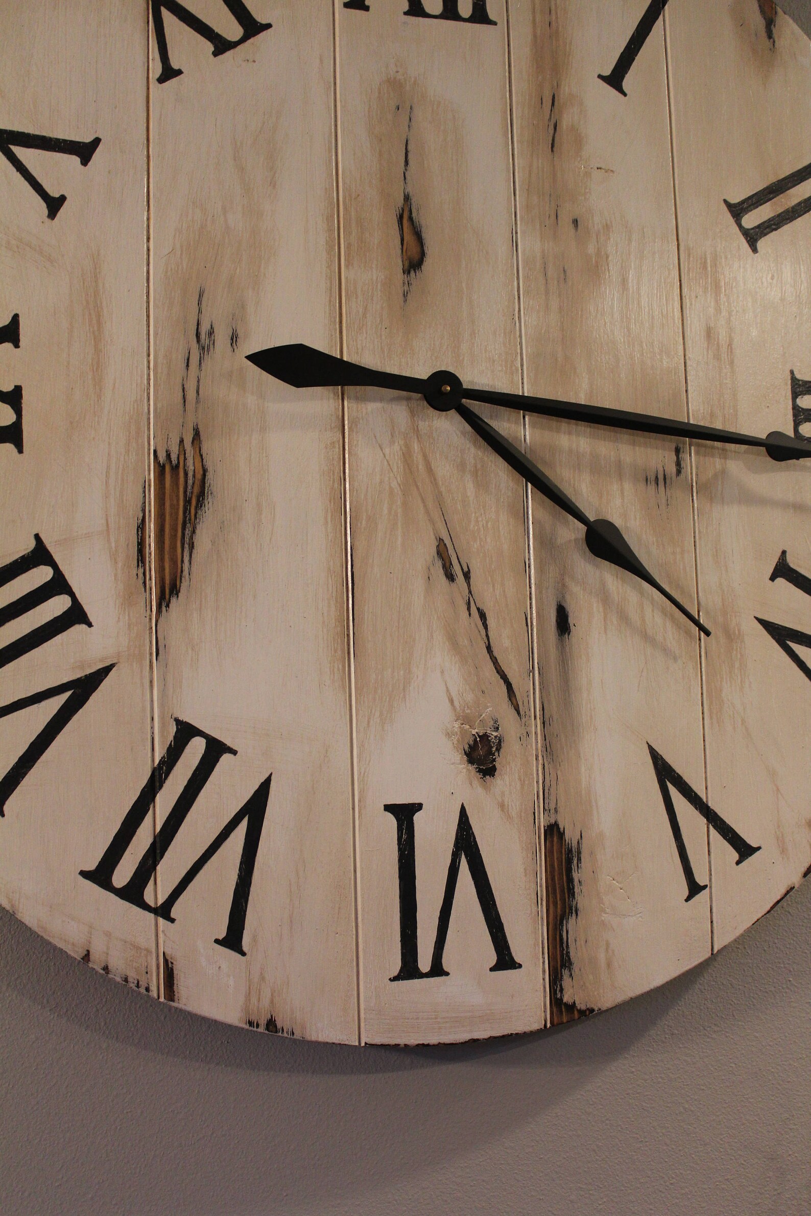 Rustic Large Wall Clock - Etsy
