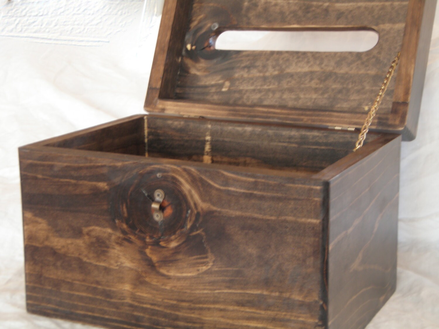 Wood Card Box. Beautiful Rustic Dark Wood Wedding Card Box .....with ...