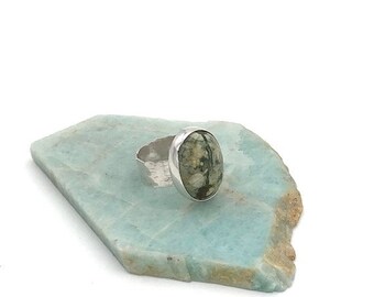 Green Jasper Ring - Etsy