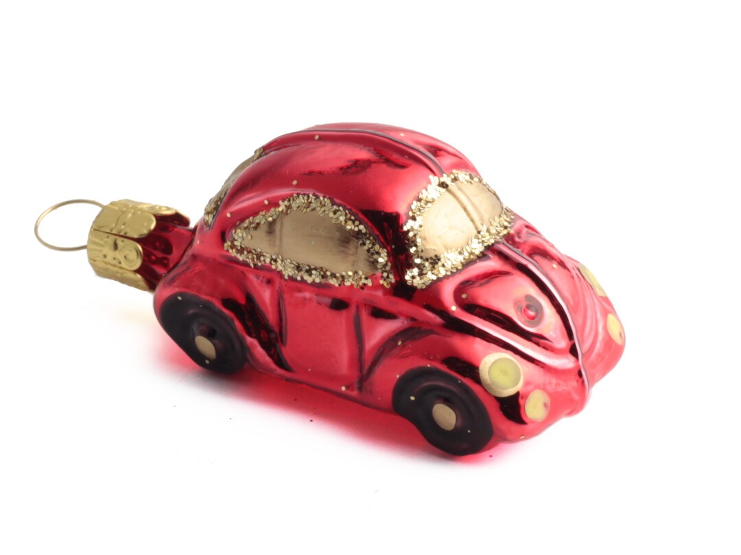 Czech Red Beetle Car Blown Glass Christmas Ornament - Etsy