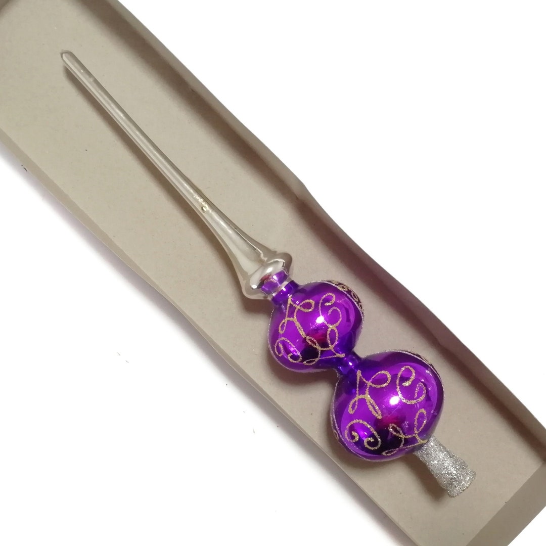 Czech Vintage Mercury Glass Christmas Tree Topper 12.5 - Etsy