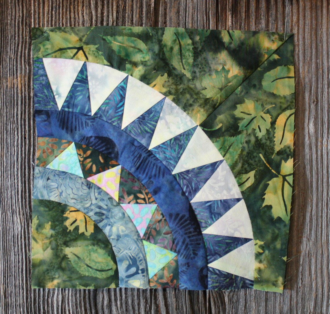 8" New York Beauty Quilt Block D Paper Piecing Pattern - Etsy
