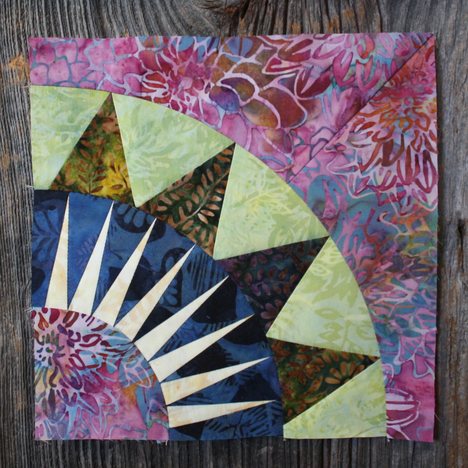 8" New York Beauty Block I Paper Piecing Pattern - Etsy