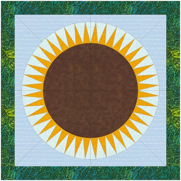 Sunflower Paper Piecing - Etsy