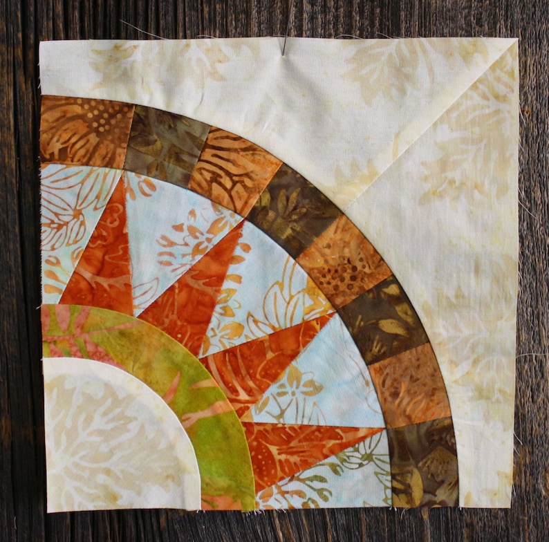 New York Beauty Block S Paper Piecing Pattern - Etsy