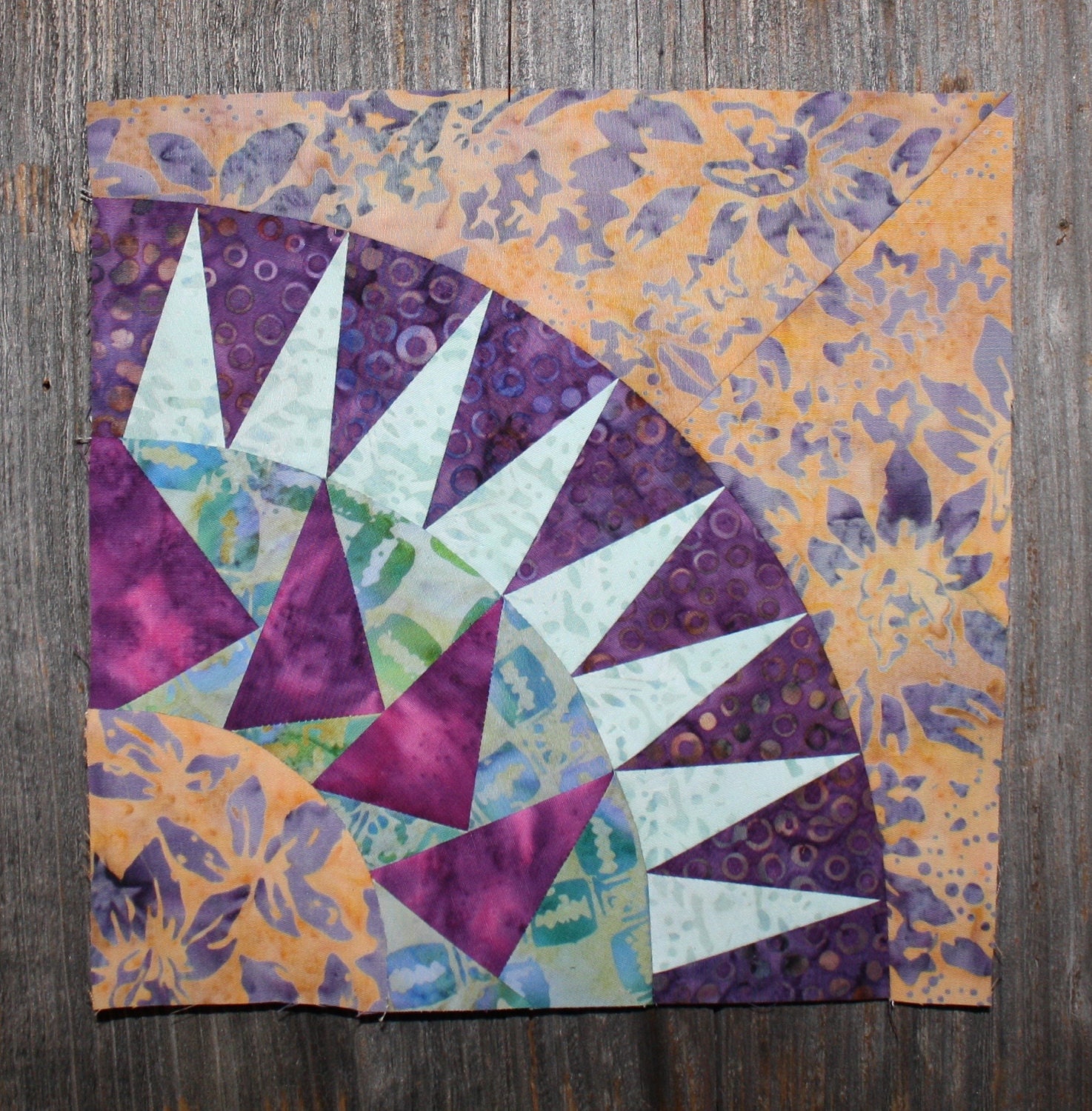 8" New York Beauty Block 5 Paper Piecing Pattern - Etsy