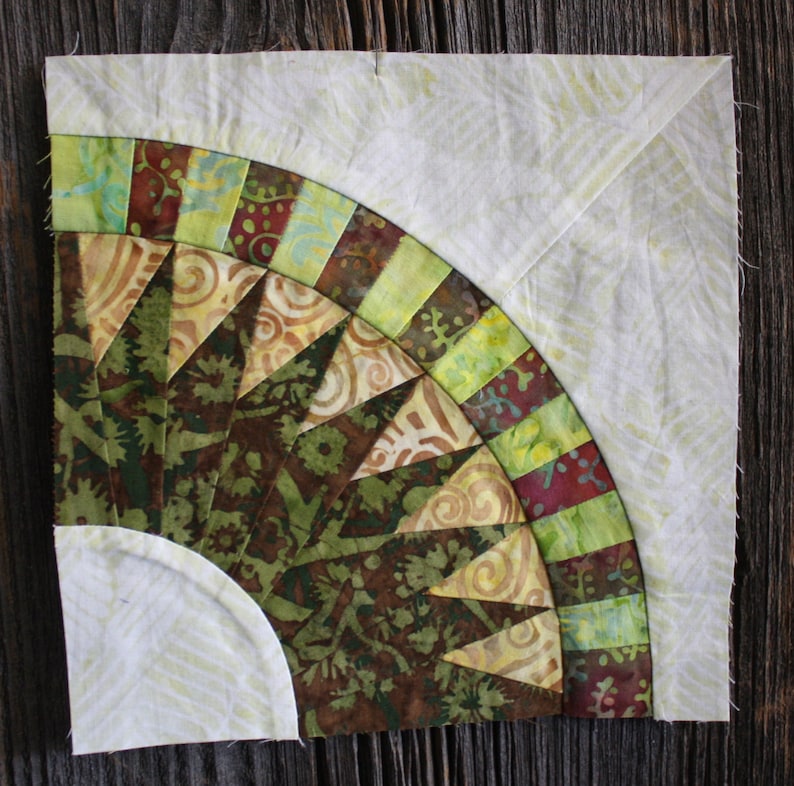 New York Beauty Quilt Block L Paper Piecing Pattern - Etsy