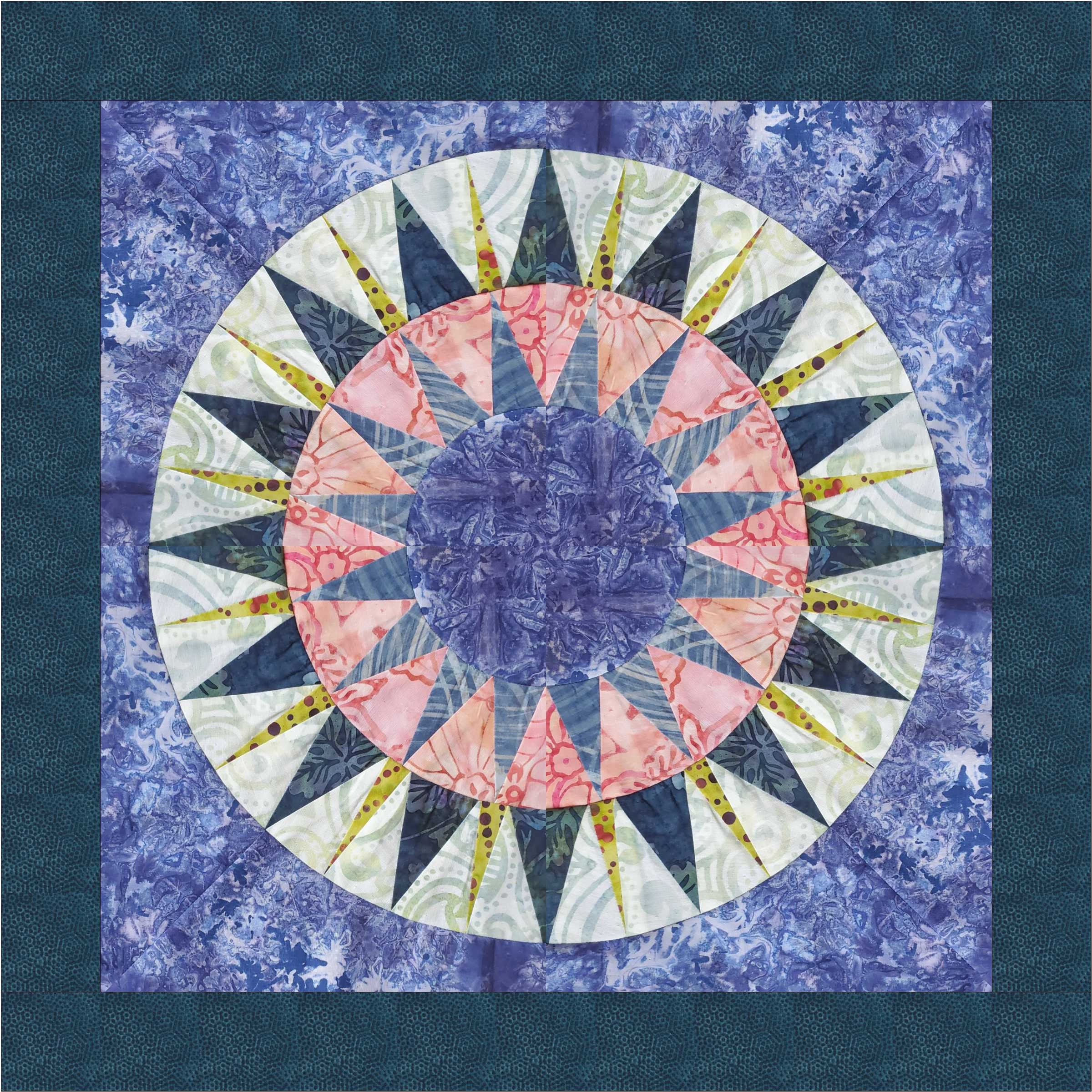 8" New York Beauty Quilt Block 17 Paper Piecing Pattern - Etsy