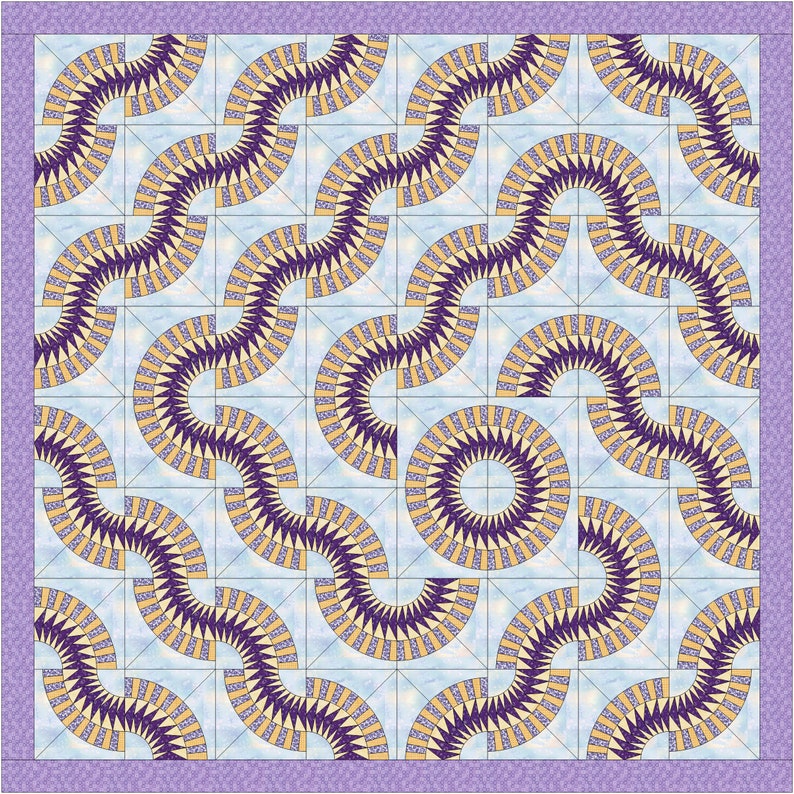 12" Goose Chase New York Beauty Blocks and Quilt Patterns - Etsy