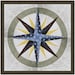 18" Diameter Mariner's Compass Quilt Block B With Alternate Star Center ...