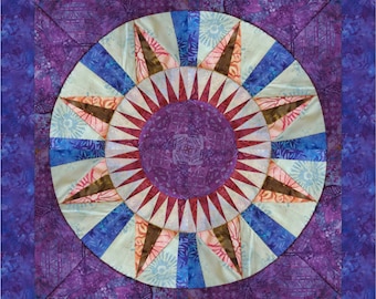 New York Beauty Quilt Block Y Paper Piecing Pattern - Etsy
