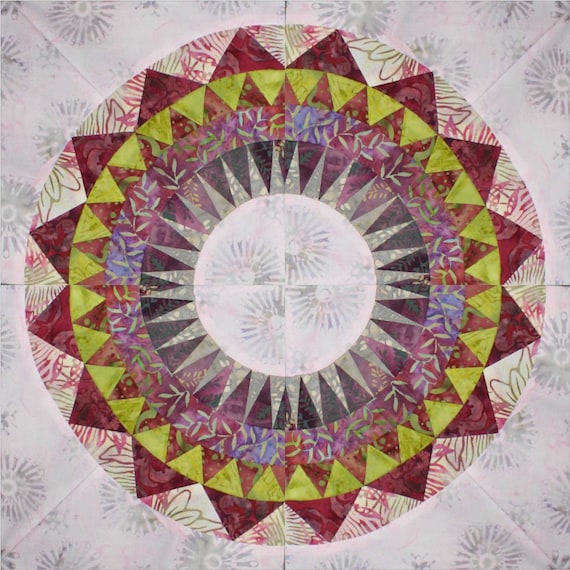 12 New York Beauty Quilt Block W Paper Piecing Pattern - Etsy
