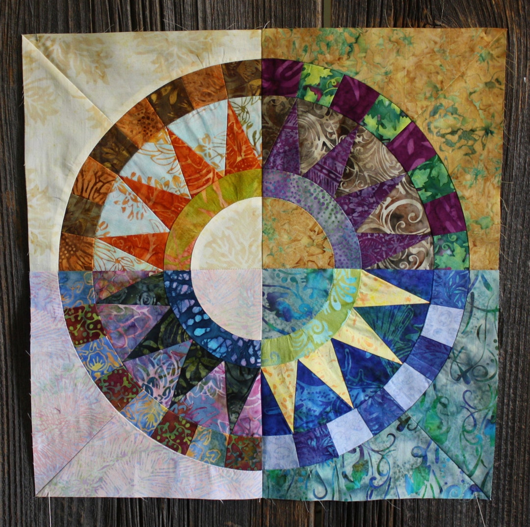 New York Beauty Block S Paper Piecing Pattern - Etsy