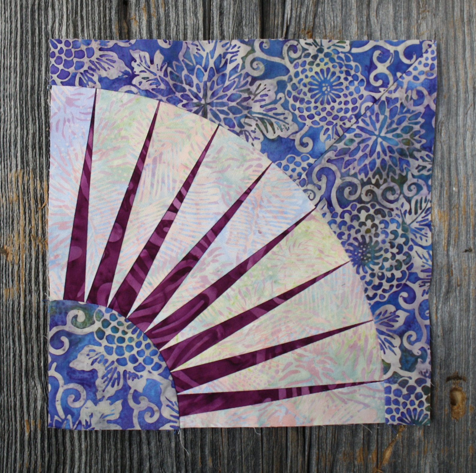 New York Beauty Block C Paper Piecing Pattern - Etsy