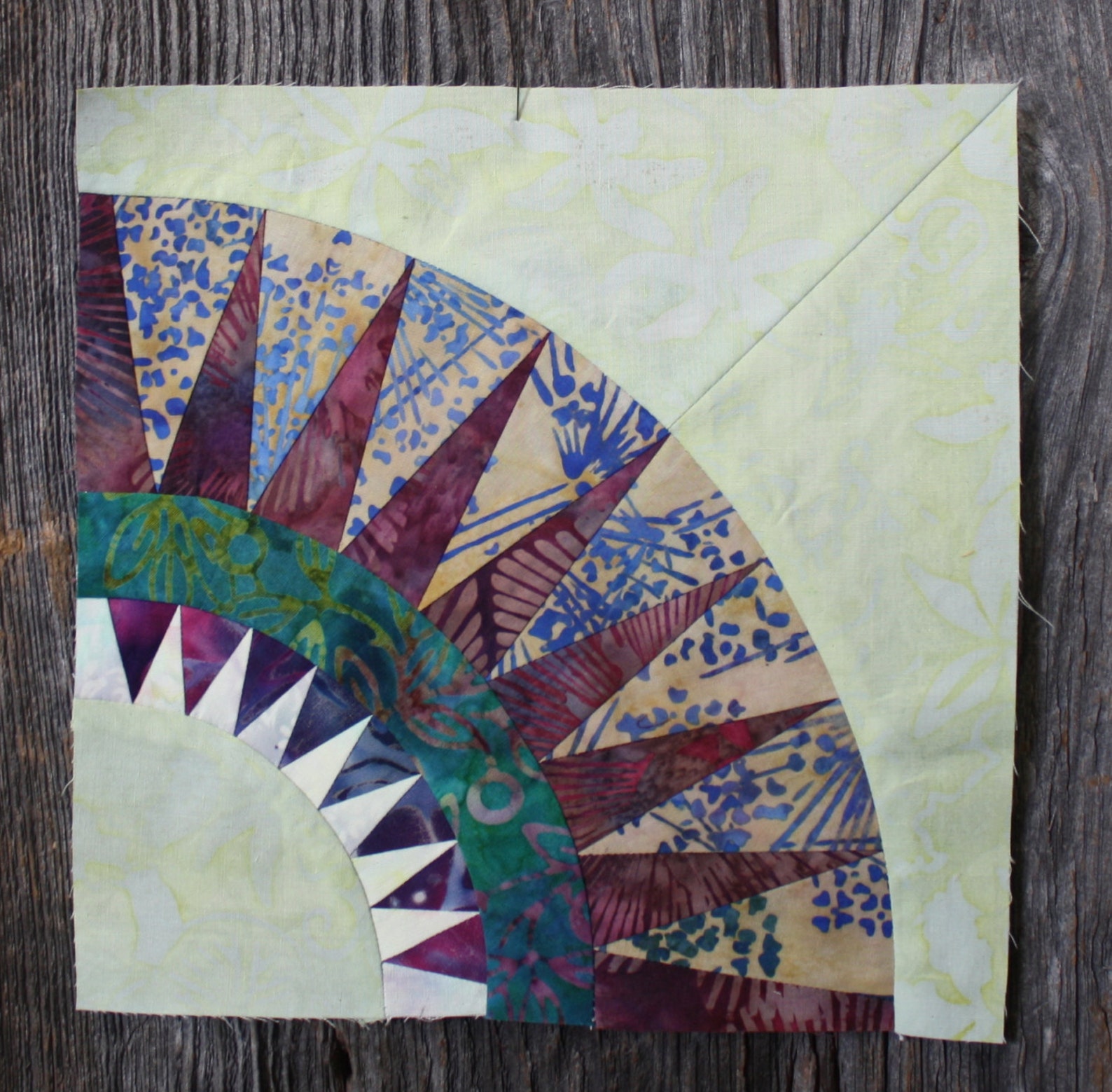 New York Beauty Block J Paper Piecing Pattern | Etsy