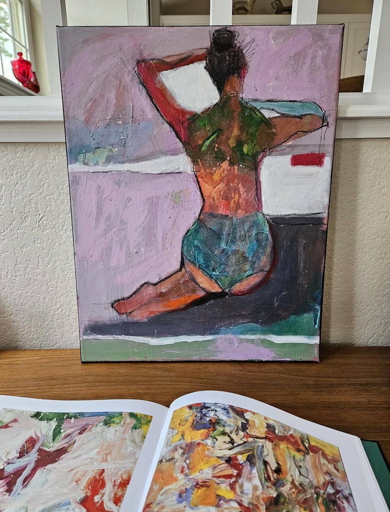 Abstract Figure Woman Portrait Painting Original Figurative Artwork ...