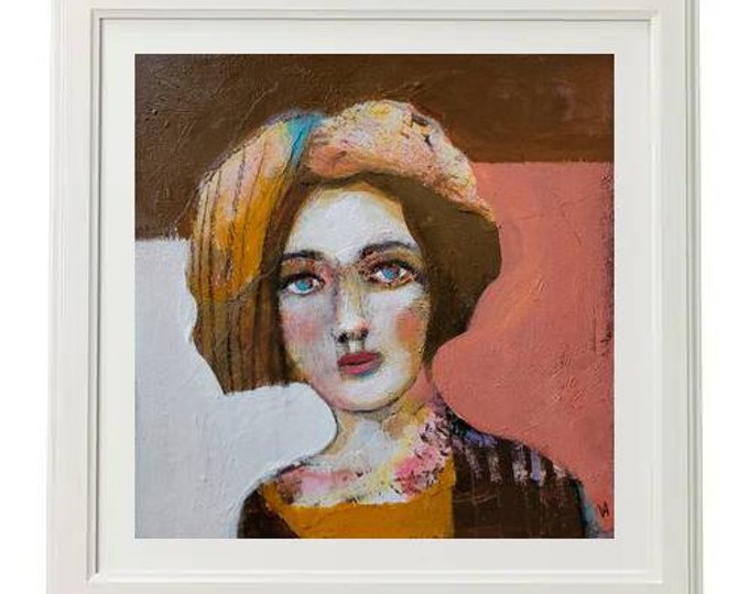 Abstract Face Painting Figurative Original Painting Abstract Face ...