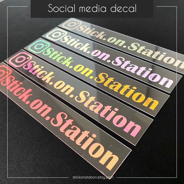 Instagram Name Sticker - Etsy