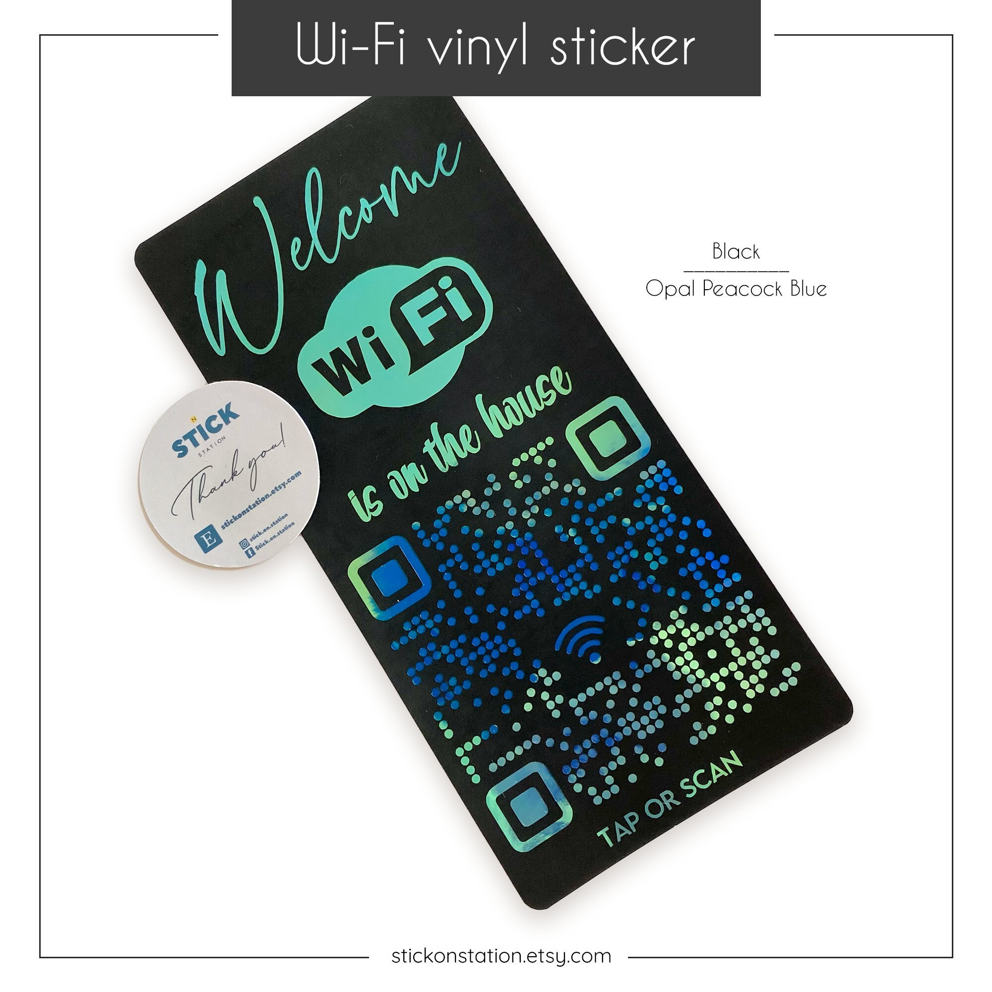 NFC Wi-fi QR Code Sticker Airbnb NFC Sticker Hotel Qr Code - Etsy Australia