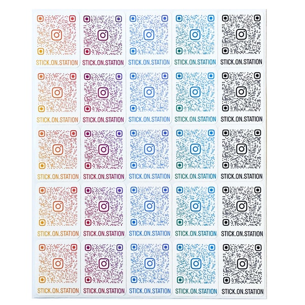 Qr Code Stickers - Etsy