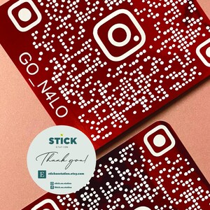 Business QR Code Sticker | Facebook Qr Code | Instagram Qr Code | Etsy ...