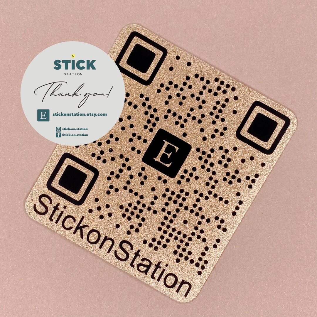 Business QR Code Sticker | Facebook Qr Code | Instagram Qr Code | Etsy ...