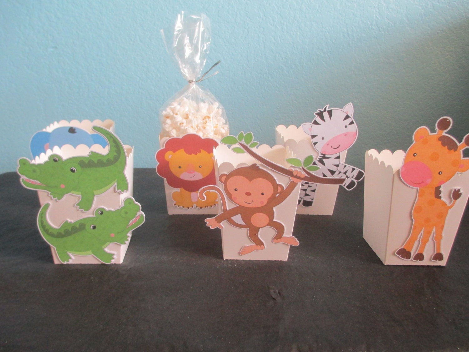 Safari Jungle Popcorn Boxes20safari Favor Boxes-safari - Etsy