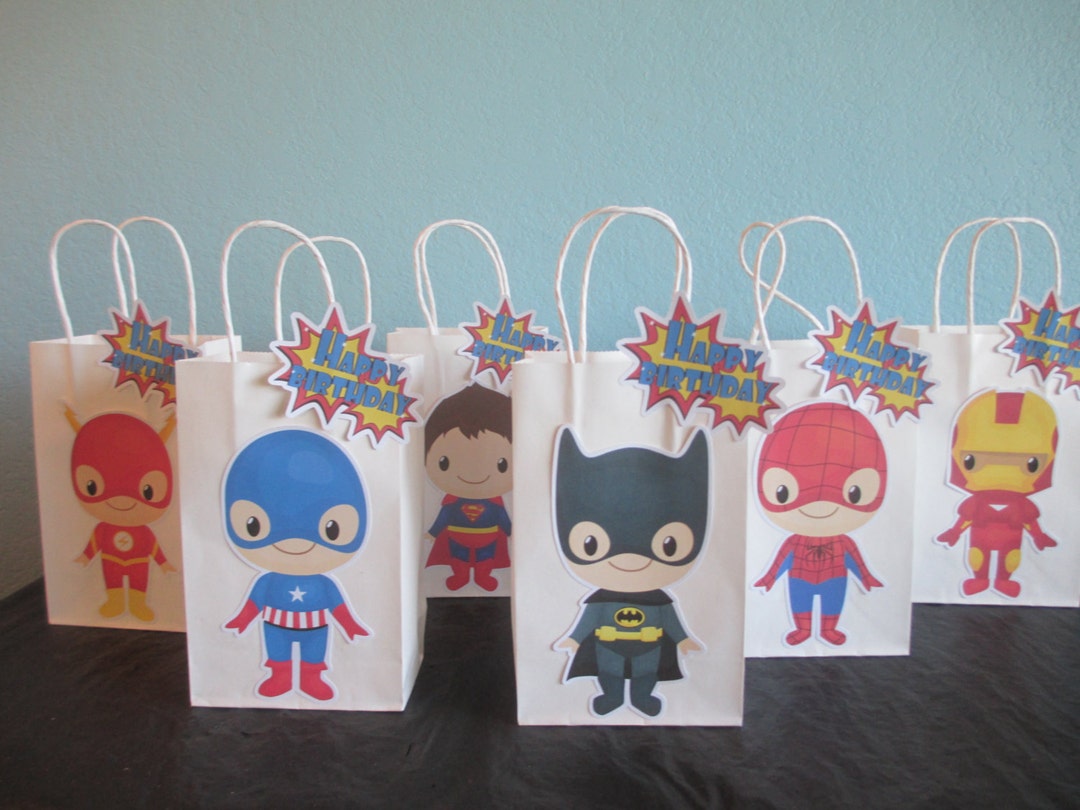 Superhero Party Bags10super Baby,superhero Goodie Bags,superhero Gift ...