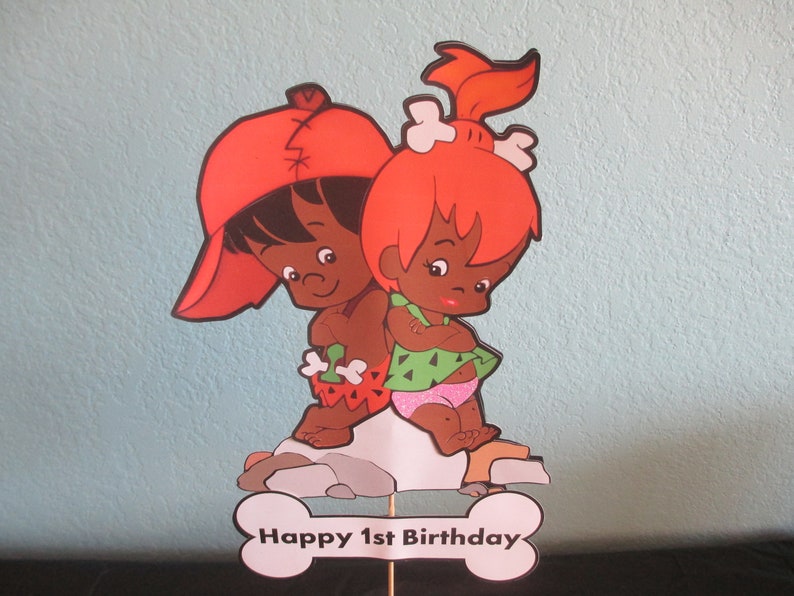 Pebbles and Bam Bam African American Cake Topperpebbles - Etsy Pebbles and Bam Bam African American Cake Topperpebbles - Etsy