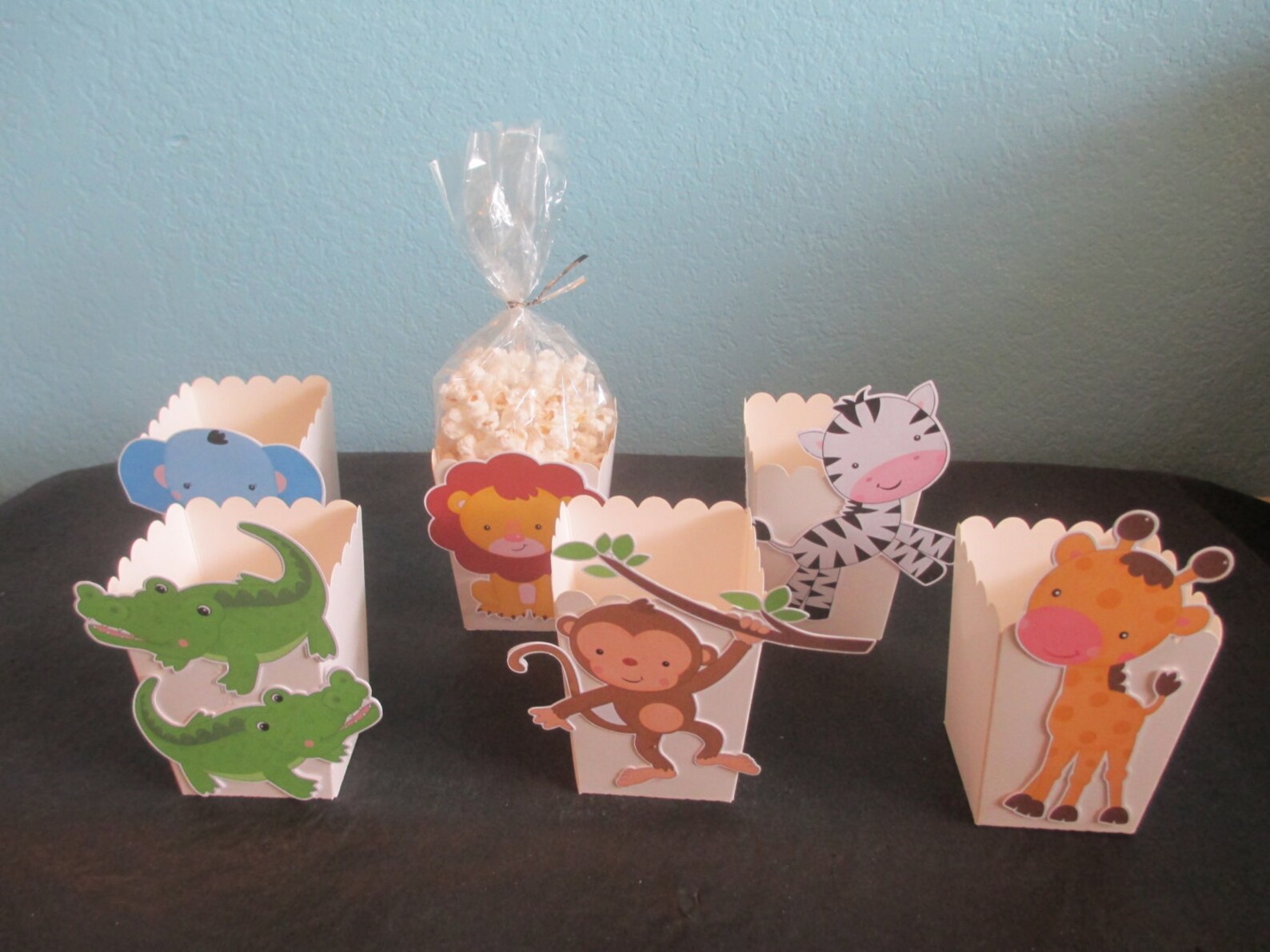 Safari Jungle Popcorn Boxes20safari Favor Boxes-safari - Etsy
