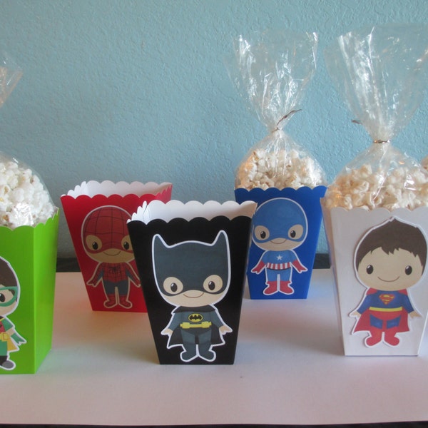 Superhero Favor Box - Etsy