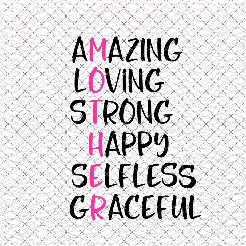 Mother Acronym - Etsy