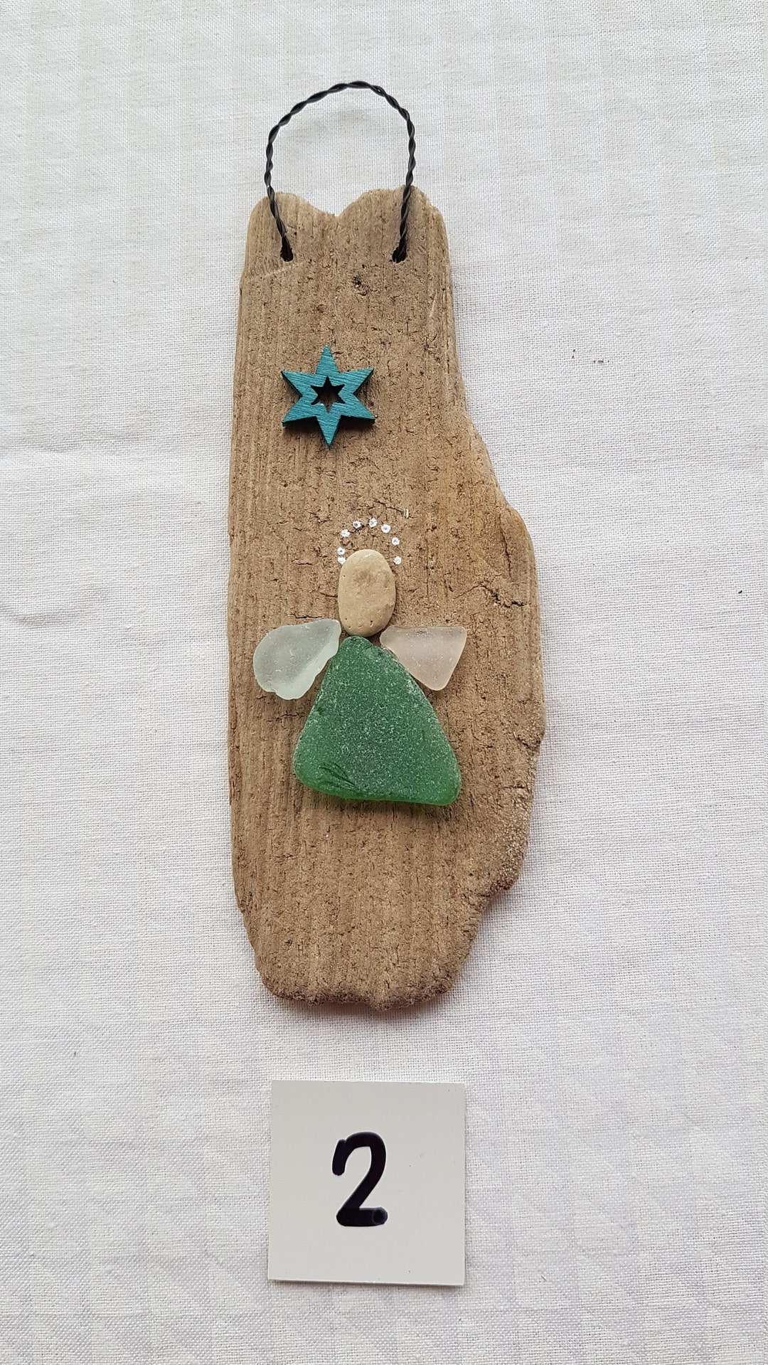 Guardian Angel Made of Seaglass on Driftwood - Etsy