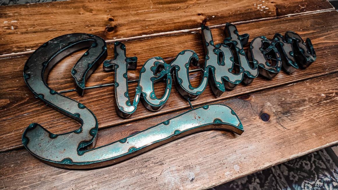 Stockton Metal Sign - Etsy