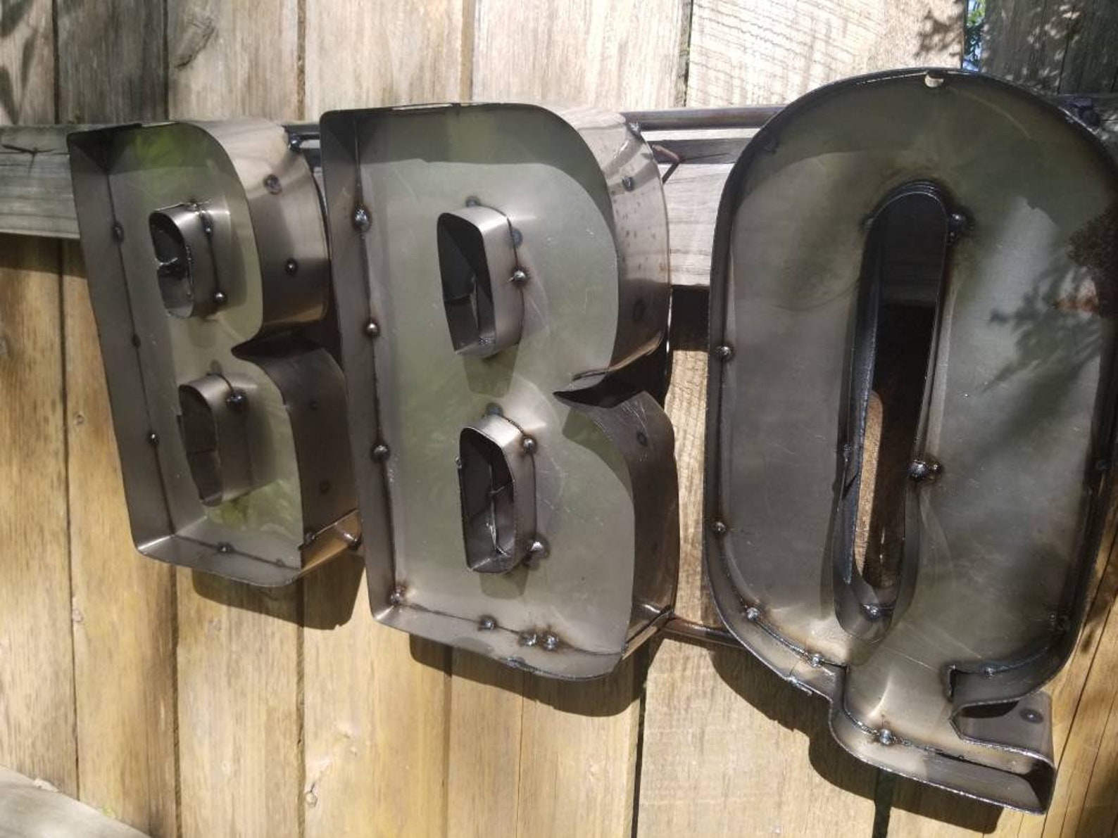 Modern Rustic BBQ Metal Sign - Etsy