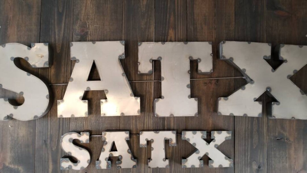 SATX Metal Sign Wall Decor San Antonio Interior Decor Wall Art Satx ...