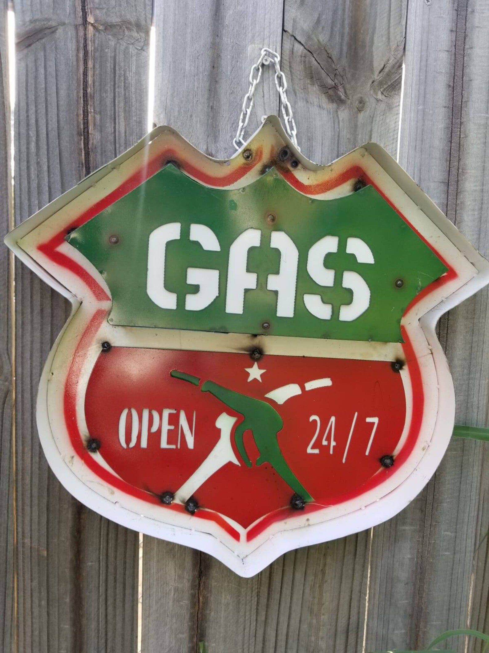 GAS Metal Sign Wall Art and Decoration - Etsy