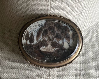 Victorian Hair Brooch - Etsy