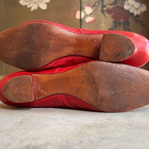 C. 1890s Red Leather Oxfords | Antique Shoes Victorian Clothing ...