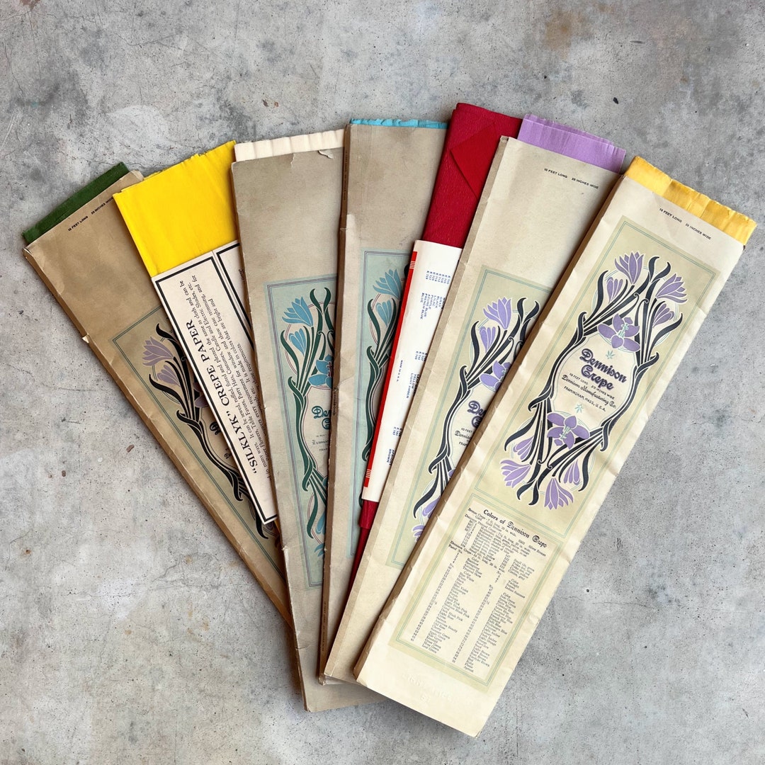 C. 1930s Crepe Paper | Vintage Craft Crafting Material - Etsy