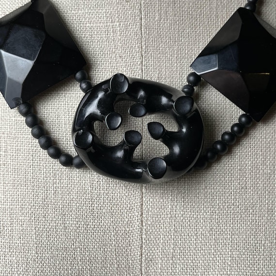 Antique Whitby Jet Necklace | Victorian Jewelry - Gem